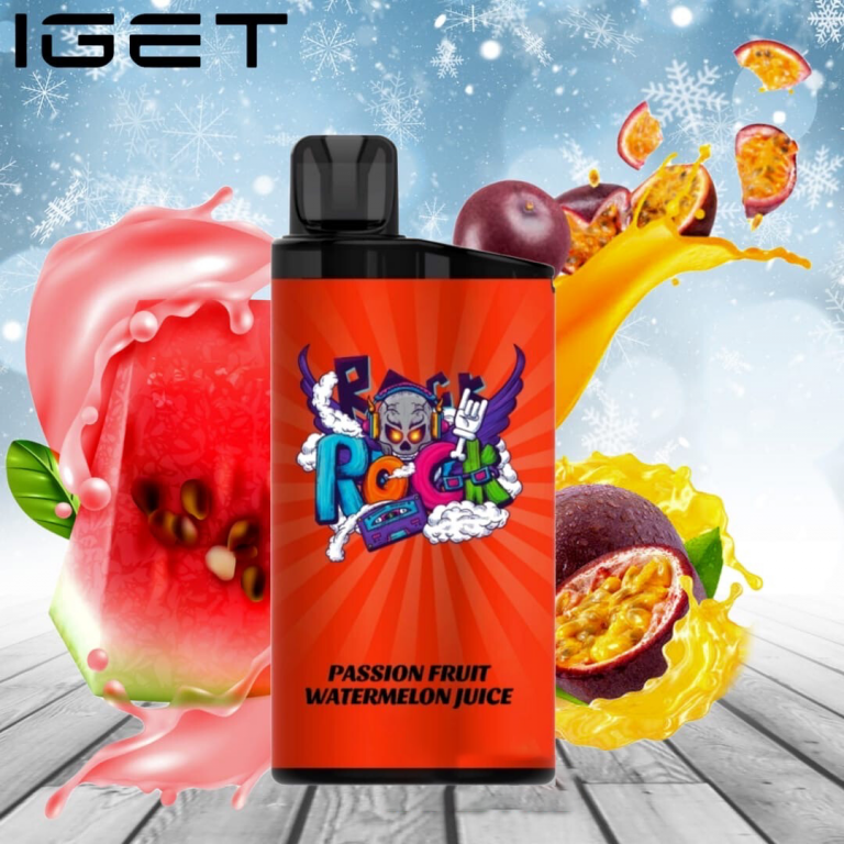 PASSIONFRUIT WATERMELON JUICE – IGET BAR – 3500 PUFFS – Just Vapes